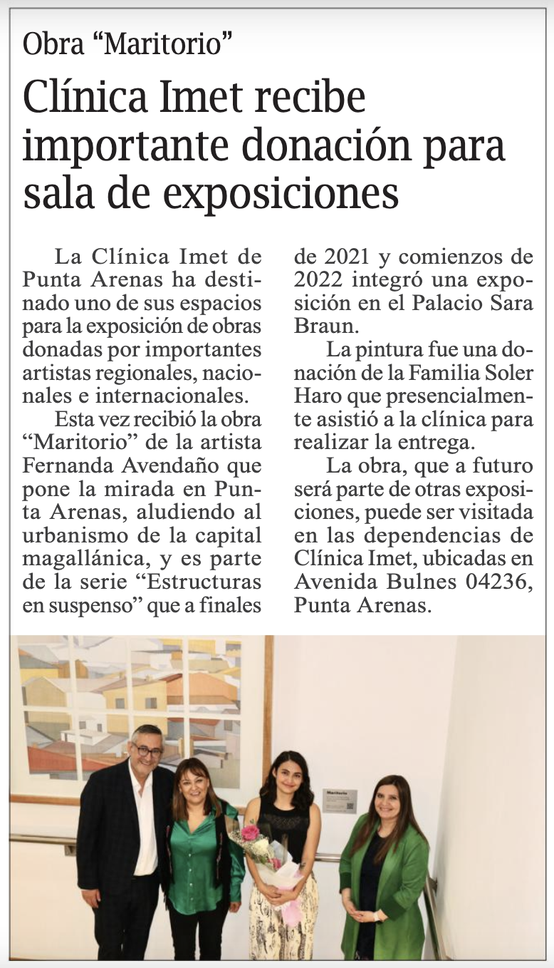 Clínica Imet recibe importante donación para sala de exposiciones – Clínica Imet